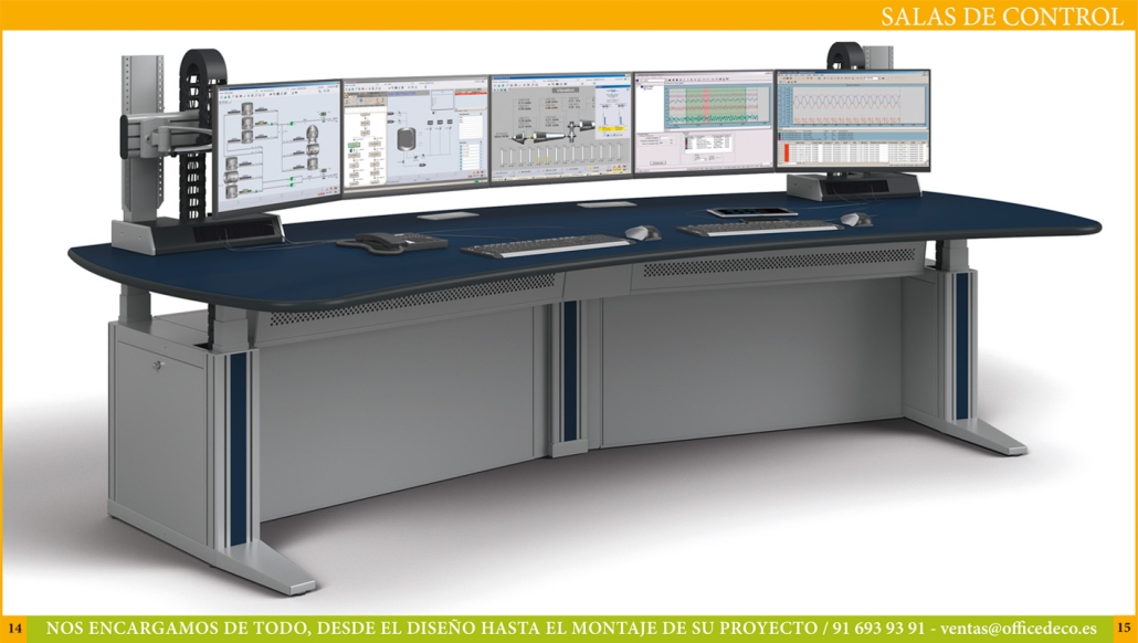 Mobiliario para salas de control| Muebles técnicos centros.|