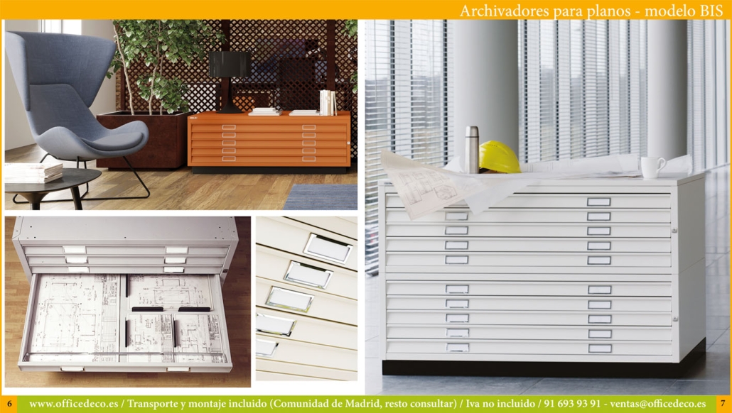 Archivadores Metálicos Planos, planeras conservación planos.